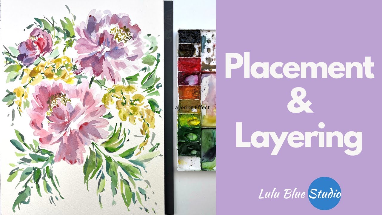 How to Paint This Floral Arrangement in Watercolor – Composition Rules ...